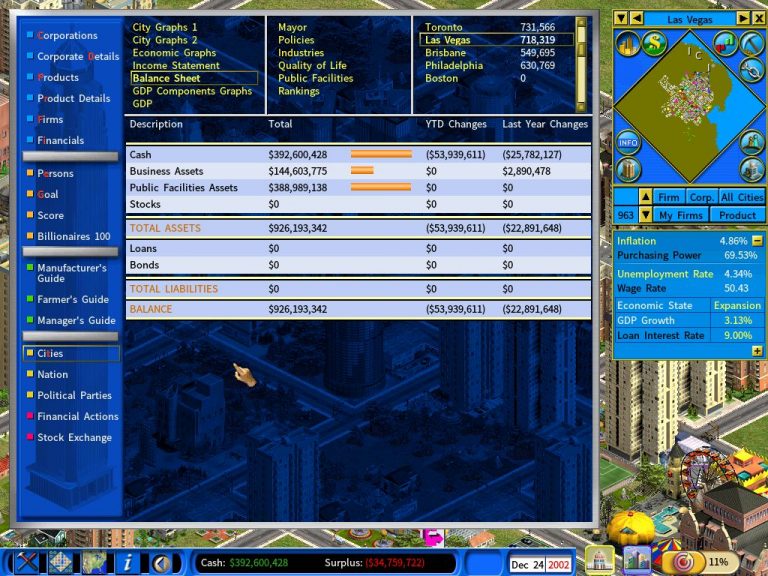 Ultra-realistic City Economic Simulation - Capitalism Lab