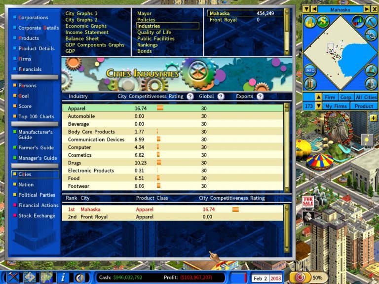 Ultra-realistic City Economic Simulation - Capitalism Lab