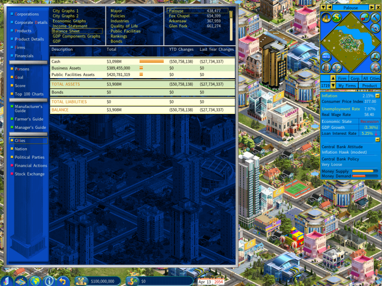 Ultra-realistic City Economic Simulation - Capitalism Lab