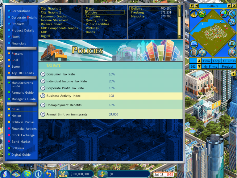 Ultra-realistic City Economic Simulation - Capitalism Lab