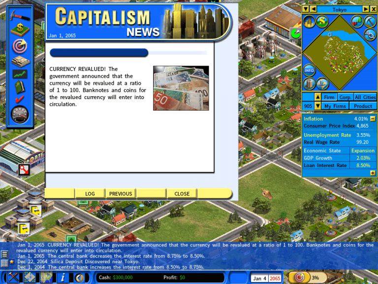 Inflation Simulation - Capitalism Lab