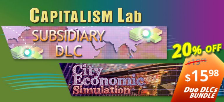 Subsidiary DLC + City Economic Simulation DLC Bundle - Capitalism Lab