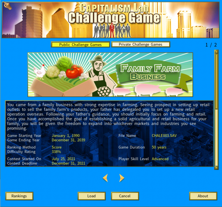 Capitalism Lab Version 10.0 - Capitalism Lab