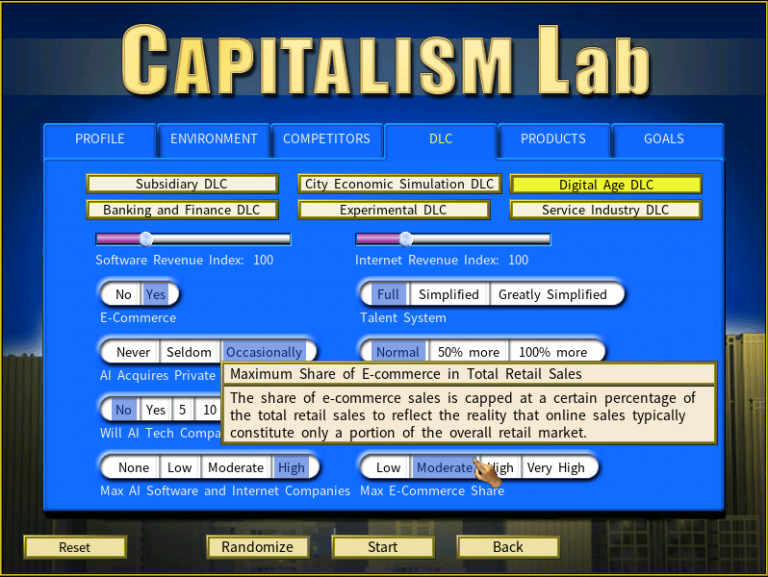 Capitalism Lab Version 10.0 - Capitalism Lab
