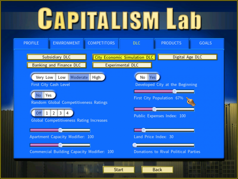 Capitalism Lab Version 10.0 - Capitalism Lab