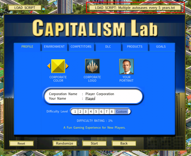 Capitalism Lab Version 10.0 - Capitalism Lab